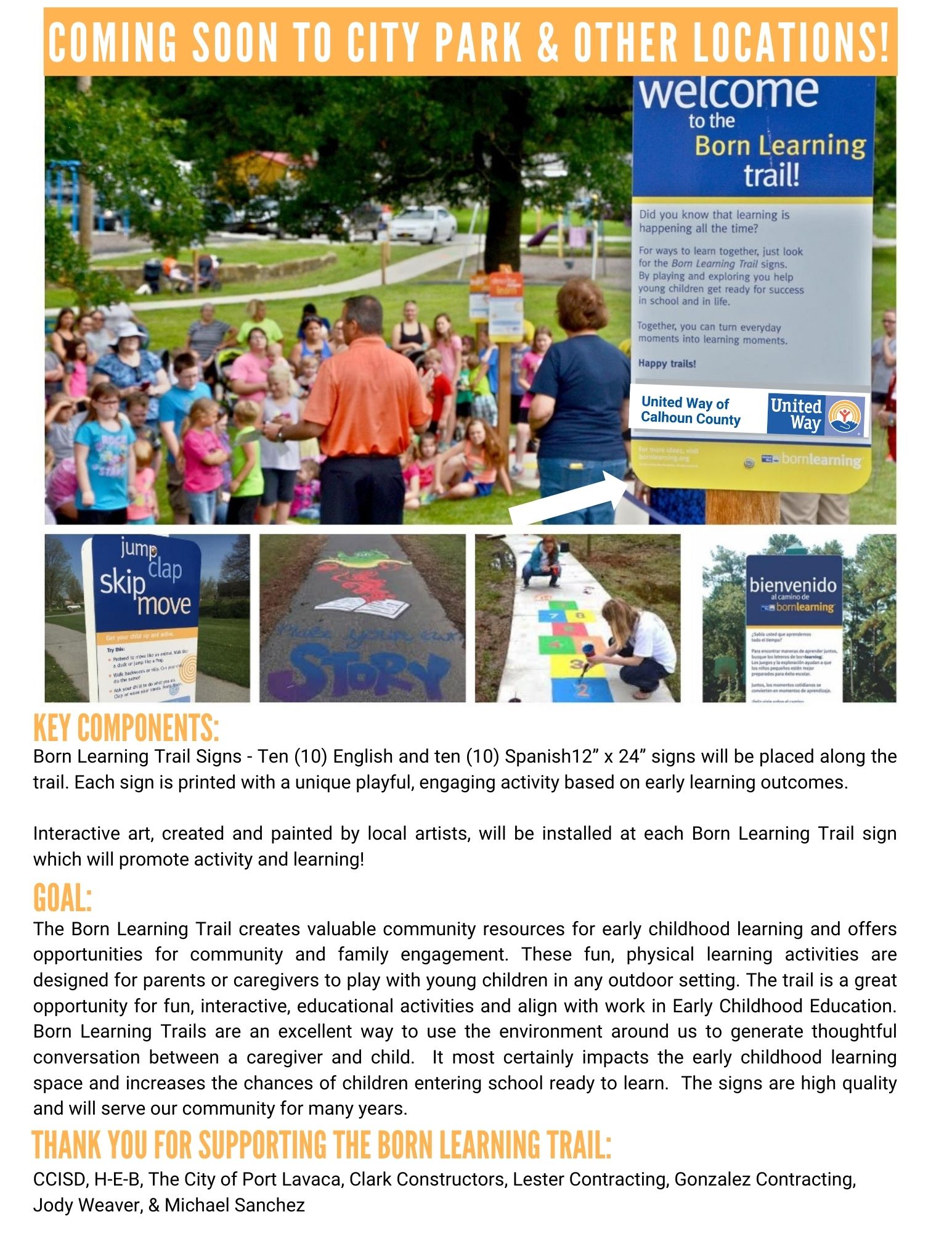 Born Learning Trail | United Way of Calhoun County